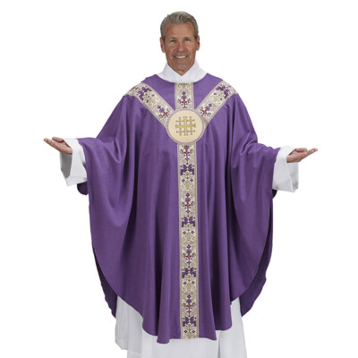 Coronation Gold Purple Semi-Gothic Chasuble | eBay