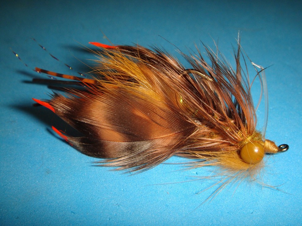 FLY FISHING FLIES - Brown WHITLOCK'S NEARNUFF CRAYFISH Streamers size ...