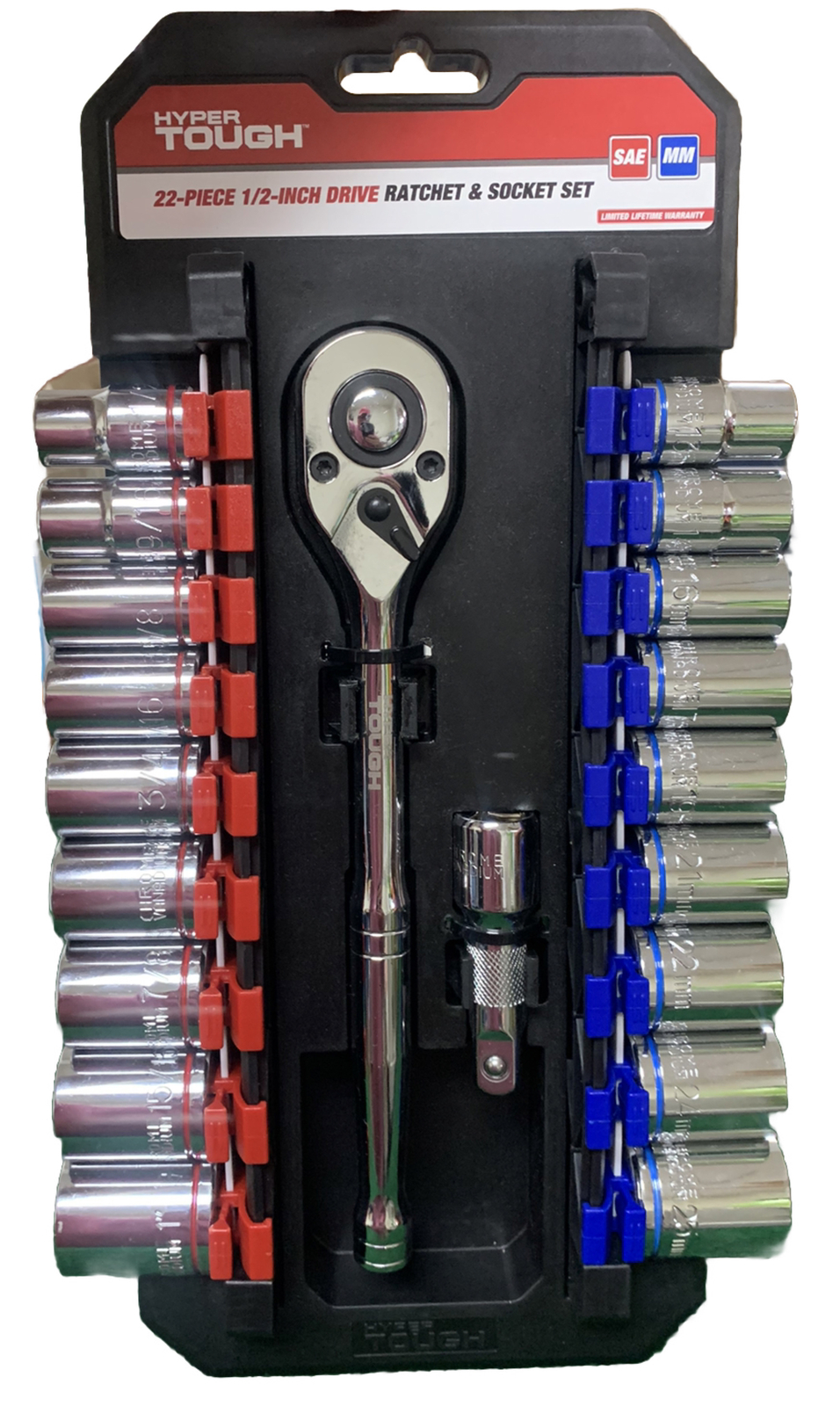 Hyper Tough 22-Piece 1/2-inch Drive Ratchet & Socket Set-New | eBay