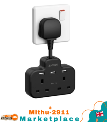 Usb Multi Plug Extension Lead Knightsbridge Smart 3G Surge Protected