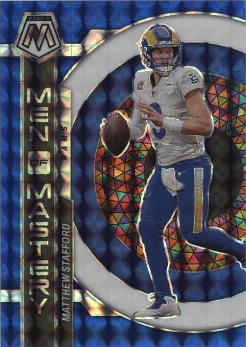 2023 Panini Mosaic - Men of Mastery Matthew Stafford #MM-7 Blue Mosaic ...