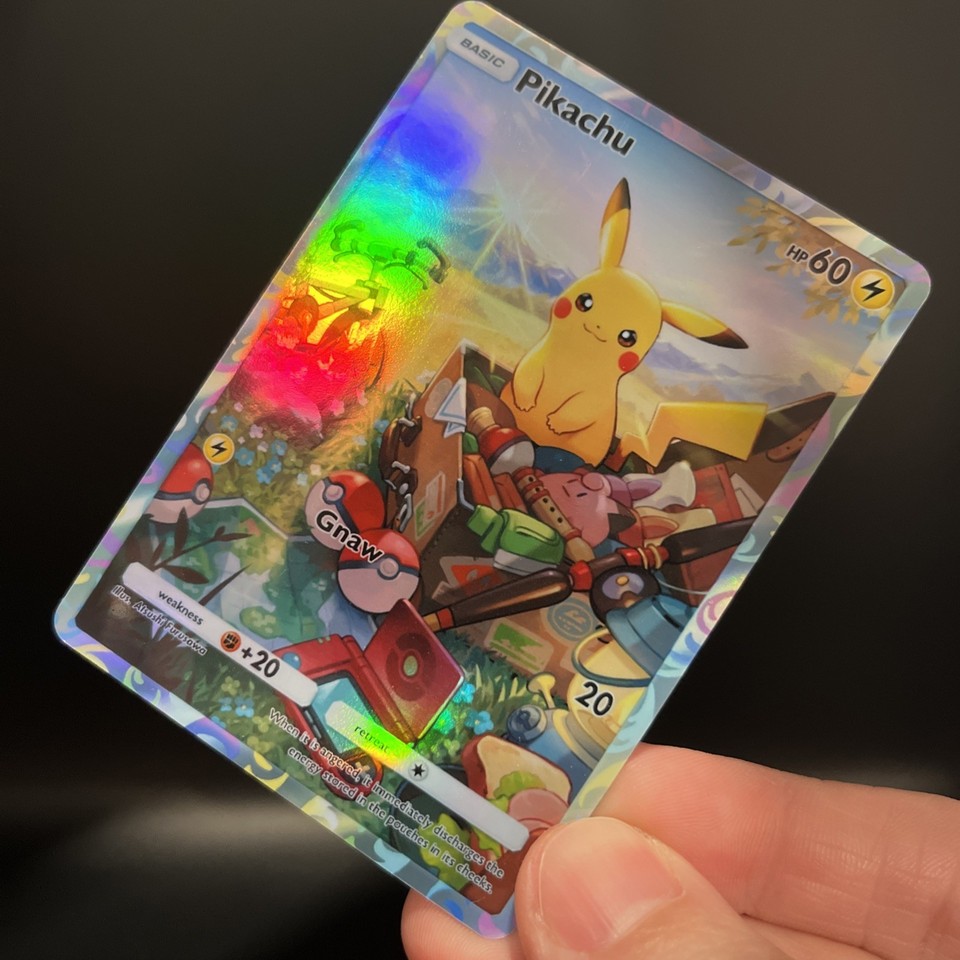 Pikachu Holographic Pokémon TCG Pocket Card - Printed Sharp! | Promo ...