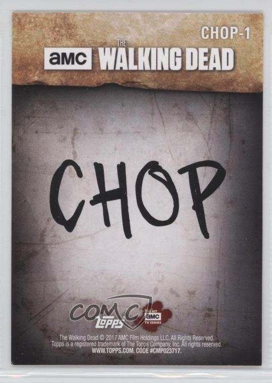 2017 Topps The Walking Dead Season 6 Chop Rick Grimes #CHOP-1 2o7 | eBay