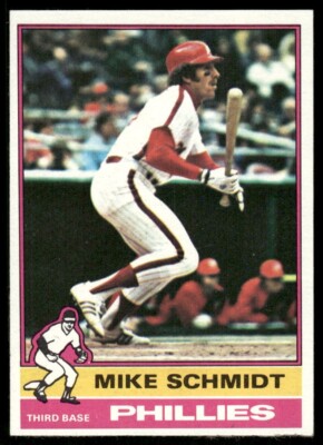 VIVID EX-MT RAZOR MIKE SCHMIDT HOF 1976 TOPPS 480 UNCREASED SHARP MLB ...