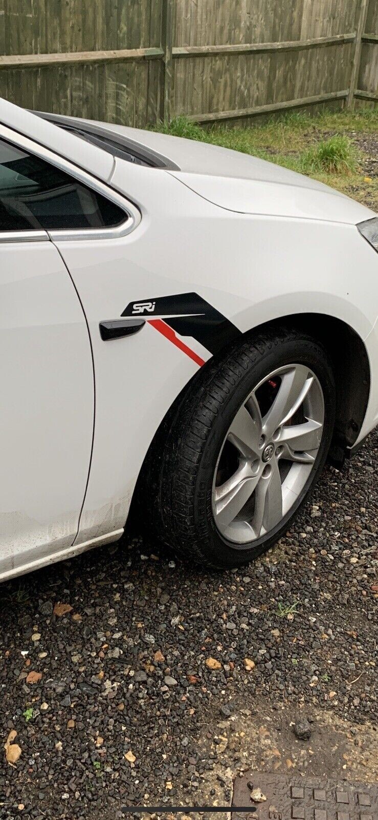 APR style Wing Fender Scuttle sideburns vinyl decal stickers car ...