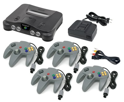 Authentic Nintendo 64 N64 Console System + Up to Four Controllers + US ...
