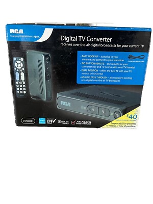 RCA DTA800B1 Digital-to-Analog TV Converter Box DTV Tuner New Open Box ...