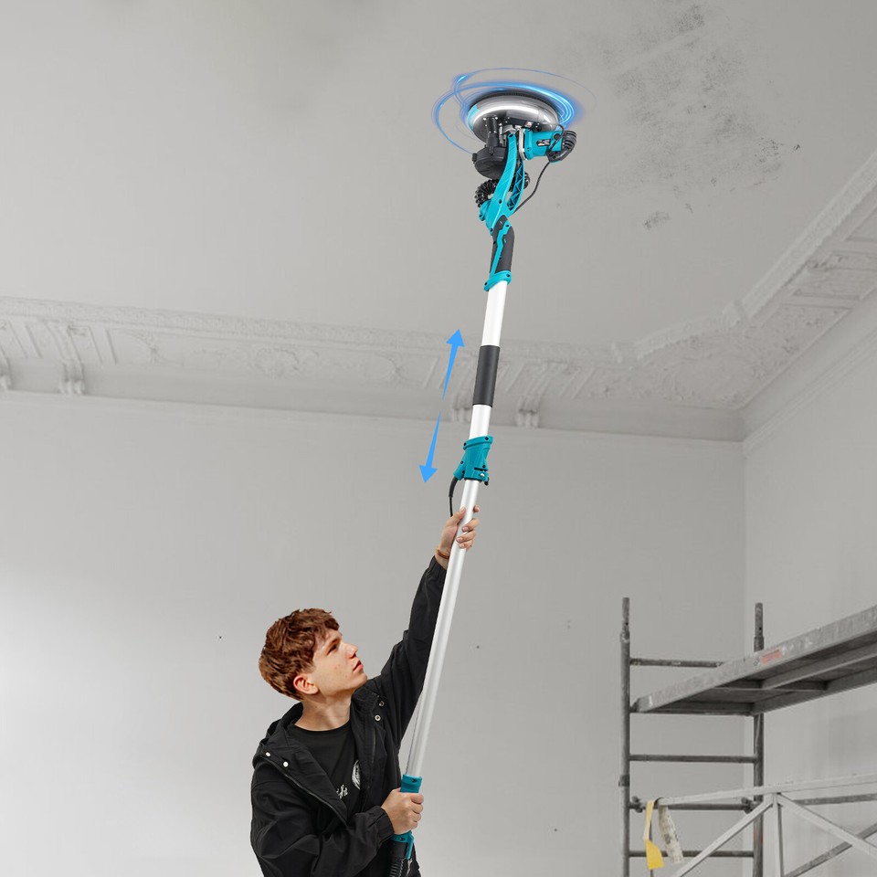 Dustless Electric Ceiling Wall Sander Variable Drywall Sanding Machine ...