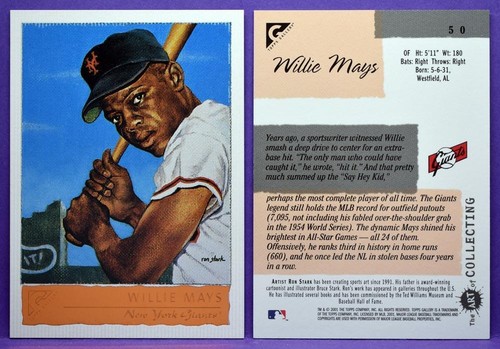 Willie Mays New York Giants 2001 Topps Gallery Baseball HTA Redemption ...