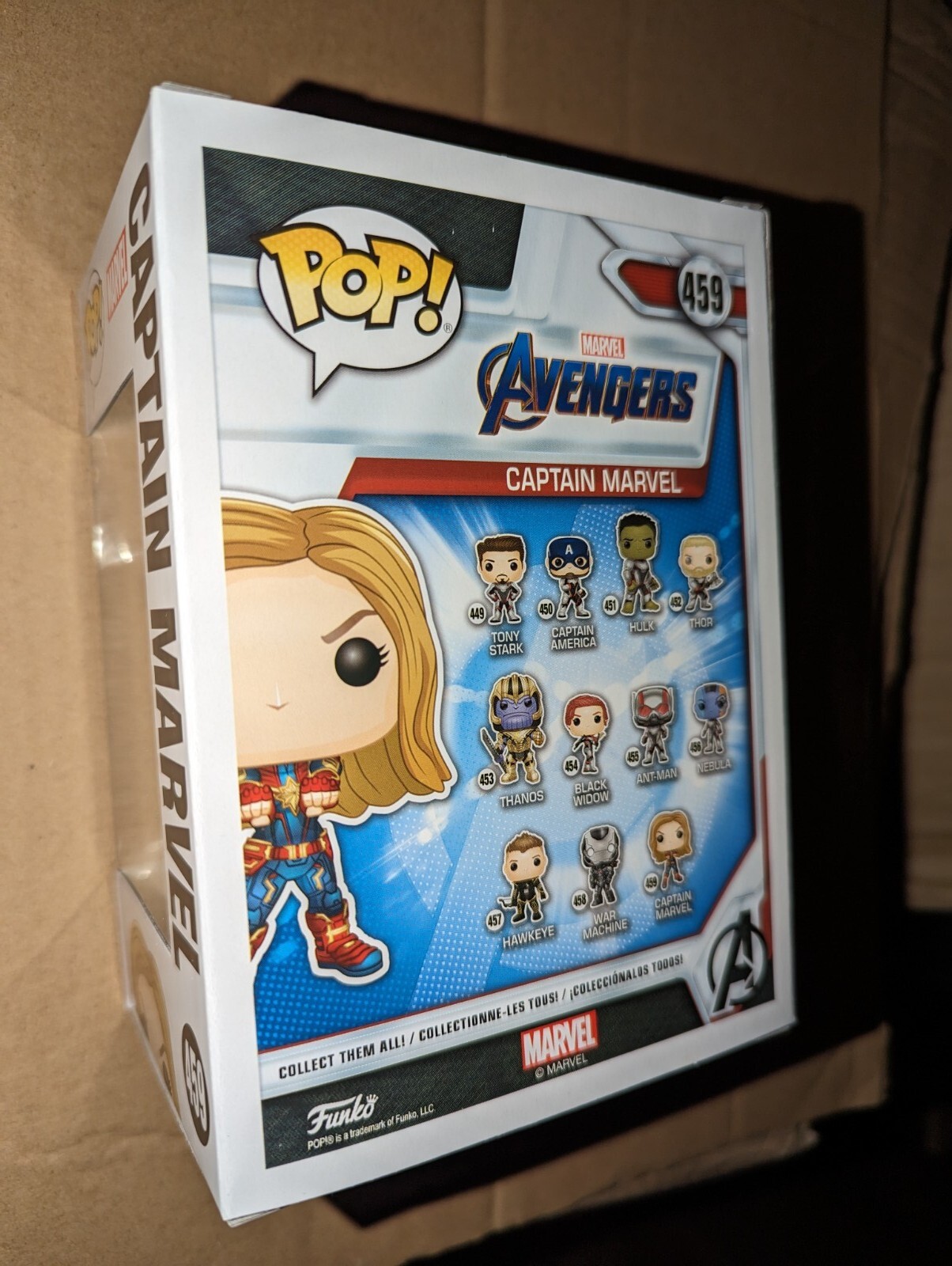 Funko Pop Captain Marvel #459 Avengers Vinyl Figure | eBay UK