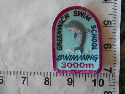 Dolphin GREENWICH SWIM SCHOOL SWIMMING 3000M Swim Patch free s&h | eBay