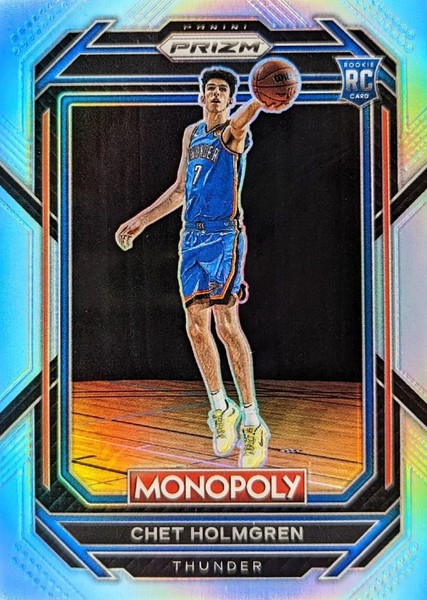 2022-23 Panini Prizm Monopoly - Light Blue Prizm #63 Chet Holmgren ...