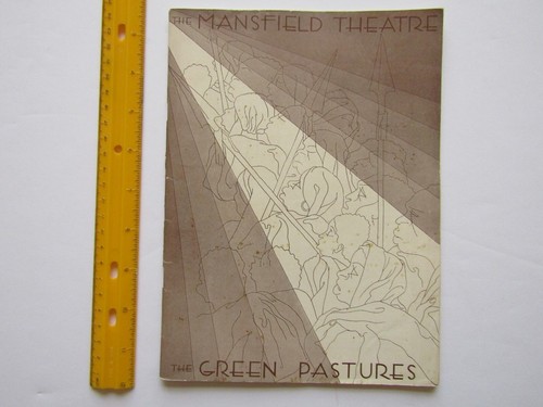 1930 Play Program: Marc Connelly's GREEN PASTURES, 1st ALL Black ...