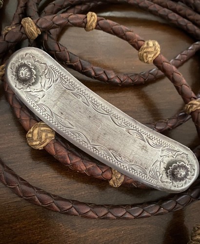 Vintage VOGT STERLING Silver Back Cantle concho name plate for Horse ...