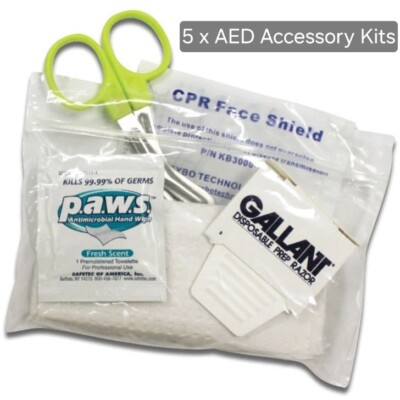 AED Accessory Kit - Pack of 5 - Zoll AED Plus - Defibrillator accessory ...