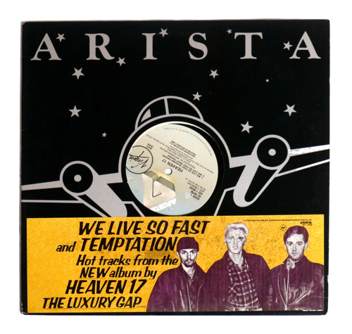 HEAVEN 17 "WE LIVE SO FAST/TEMPTATION" " 12' VINYL SINGLE "LIKE NEW ...