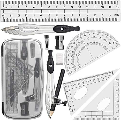 Professional Geometry Compass Set, Starter Compass Set Includes 2 ...