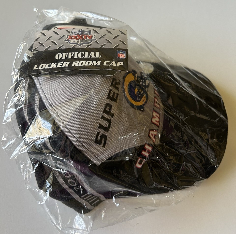 NEW Vintage St. Louis Rams 2000 NFL Super Bowl Champions Adjustable ...