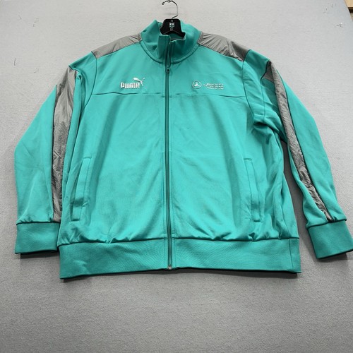 Puma Mercedes AMG Petronas Formula One Team Track Jacket Full Zip Teal ...