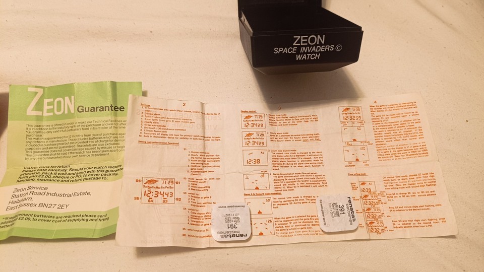Zeon Space Invaders Watch | eBay UK