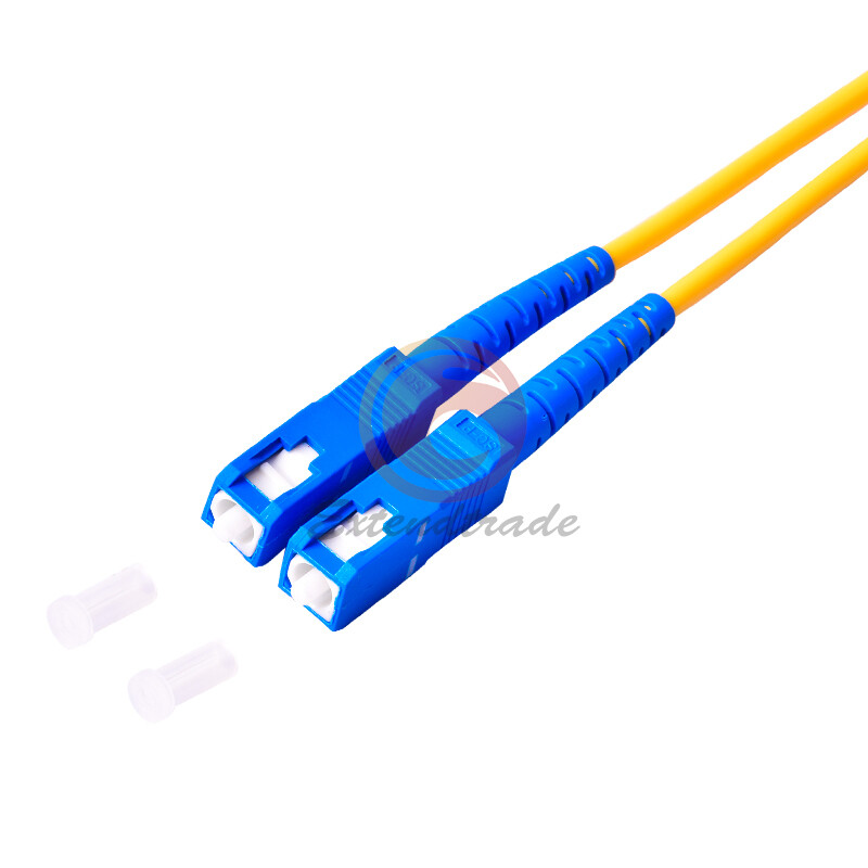 5x 5M SC UPC to SC UPC Simplex 3.0mm PVC Single Mode Fiber Patch Cable ...