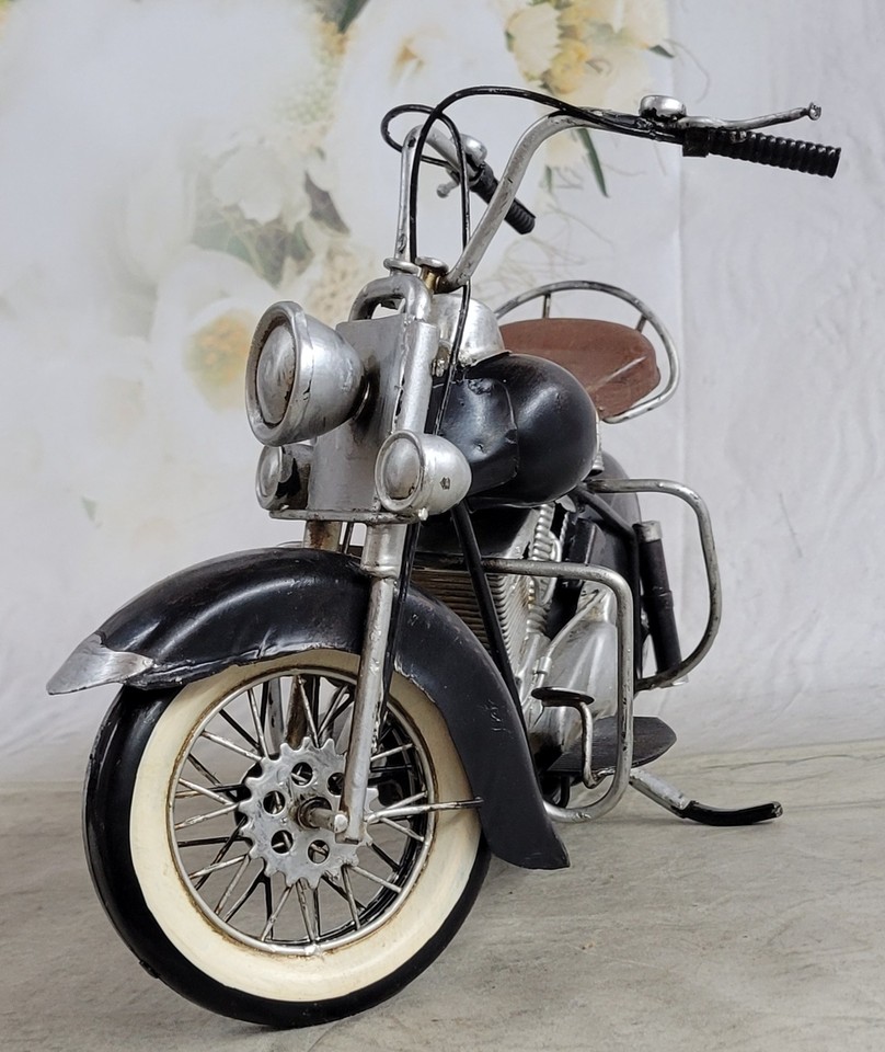 Vintage 1947 BLACK INDIAN CHIEF Motorcycle Motorbike Handcrafted Bike ...