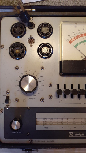 Knight Kg-600b Tube Tester With Original Manual & Paperwork for sale ...