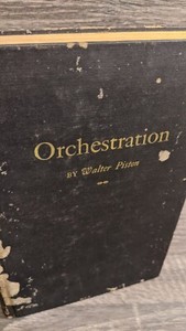Orchestration by Walter Piston 1955 1st Edition ORCHESTRA BOOK | eBay
