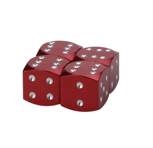 4x Dice Valve Caps - Red | eBay Australia