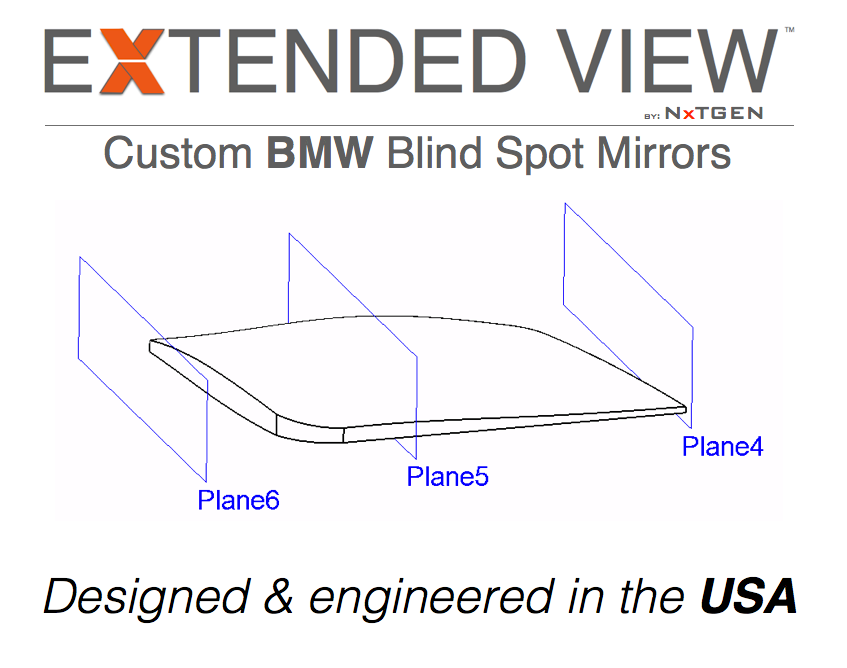 Extended View™ BMW 6 Series Custom Blind Spot Mirrors | E63 E64 F06 F12 ...