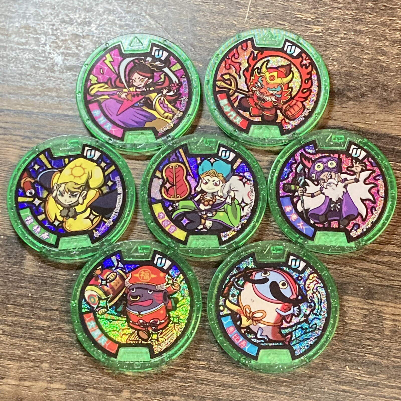 Yo-Kai Watch Medal The Seven Gods of Fortune Set of 7 Yokai U Medals ...