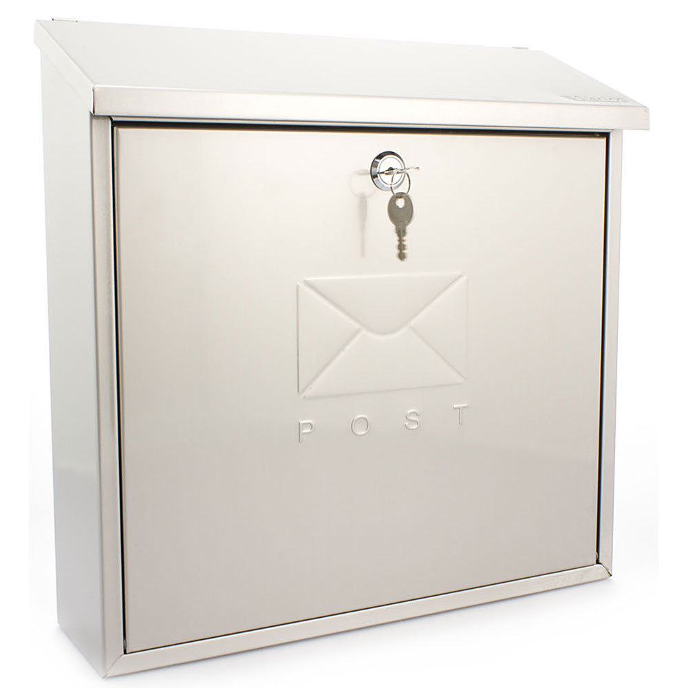 Sterling Contemporary Post Box Weather Resistant Locking Mailbox | eBay UK