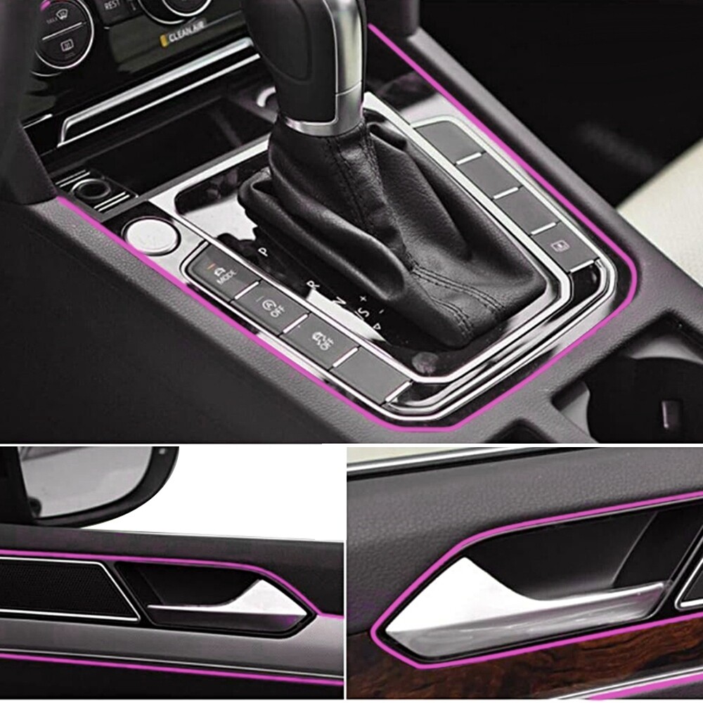 5M Car Moulding Trim Strip Line Sticker Air Outlet Dashboard Decoration ...