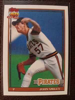 JOHN SMILEY PITTSBURGH PIRATES 1991 TOPPS 40 YEARS BASEBALL CARD #143 ...