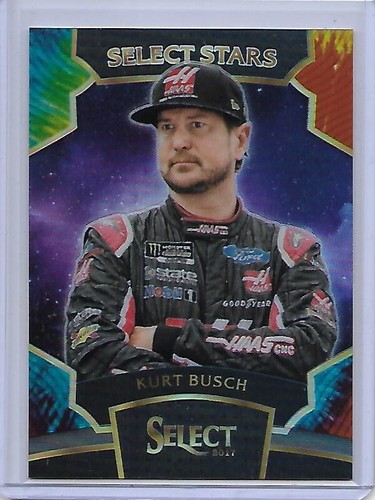 KURT BUSCH 2017 PANINI SELECT SELECT STARS TIE-DYE PRIZMS PARALLEL 09/ ...
