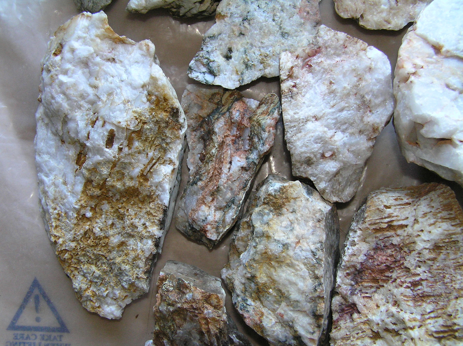 14KG NATURAL DEVON QUARTZ DECORATIVE FACING BUILDING STONE SPLIT AND ...