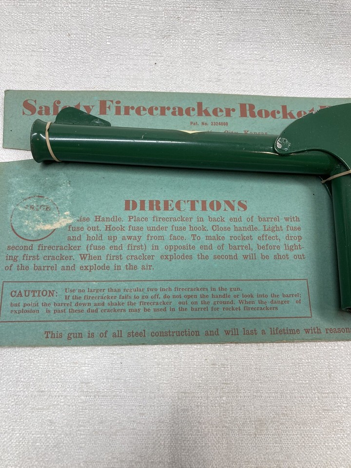 Vtg - Safety Firecracker Rocket Pistol Metalcraft Co.- Junction City ...