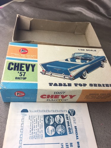 Vintage Pyro Table Top Series Chevy '57 Ragtop Model Kit #C300-50 *Blue ...