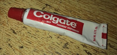 Colgate With MPF Fluoride Toothpaste Movie Prop 70s-80s Era 9.75 Oz ...