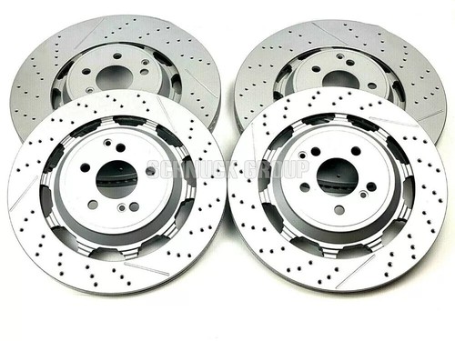 4Pcs Front & Rear Brake Rotors Fit Mercedes Benz W222 S63 AMG S65 AMG ...
