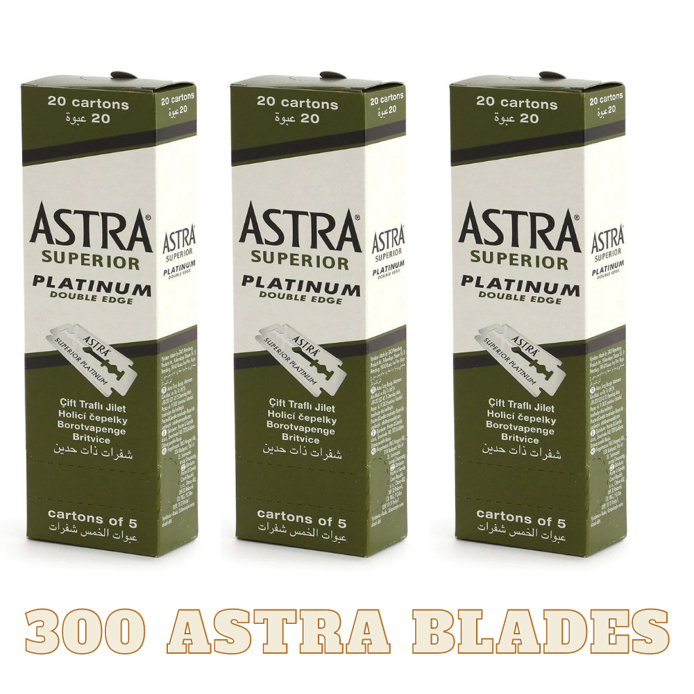 Astra Sharp Double Edge Safety Razor Shaving Blades Barber Salon Men ...