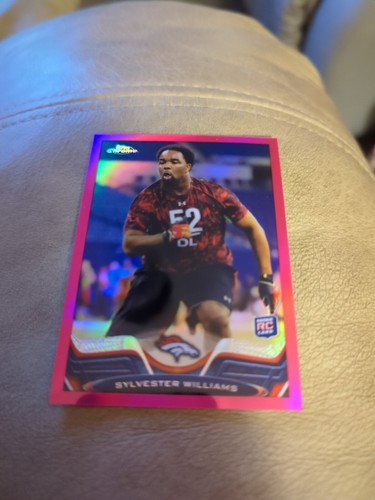 2013 Topps Chrome Pink Refractors Football Card #145 Sylvester Williams ...