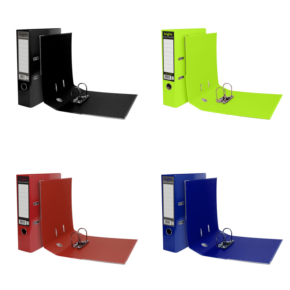 Pukka Pad Brights A4 Lever Arch File Office File Organiser Folder {2 ...