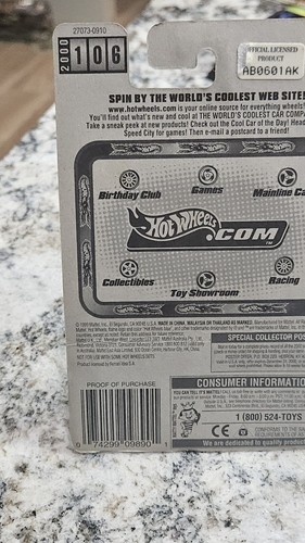 Hot Wheels 2000 Ferrari 348 Black 3SP 27073 #106 1:64 Diecast Sealed ...