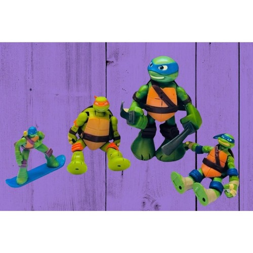 Teenage Mutant Ninja Turtles Half Shell TMNT Figure Bundle 4 Toys ...