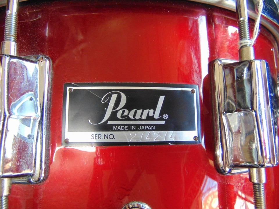 Vintage Pearl 6.5x 14 Maple Shell Snare drum with Parallel Strainer MIJ ...