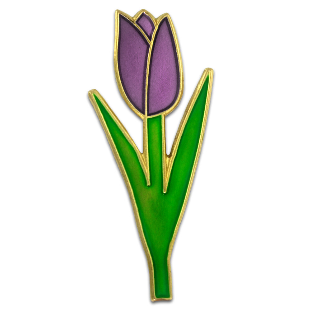 PinMart's Spring Purple Tulip Flower Easter Enamel Lapel Pin | eBay