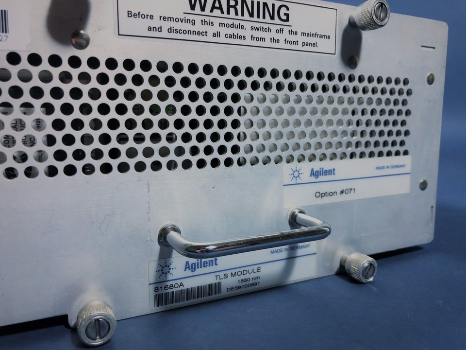 Agilent 81680A/071 Tunable Laser Source Module CALIBRATED | eBay