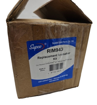 Supco RIM943 Icemaker, 3 to 5 lb. Built-In Ice Maker in White (Broken ...
