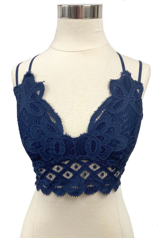 Anemone Women's Sexy Comfortable Lace Wireless Stretch Bra Bralette Top ...